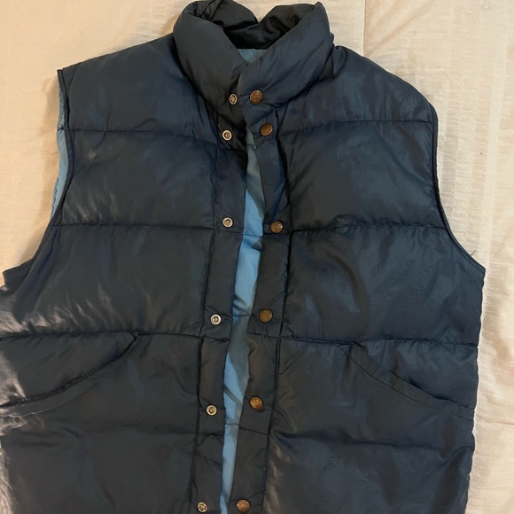 Jackets & Coats | Vintage Navy Blue Puffer Vest | Poshmark